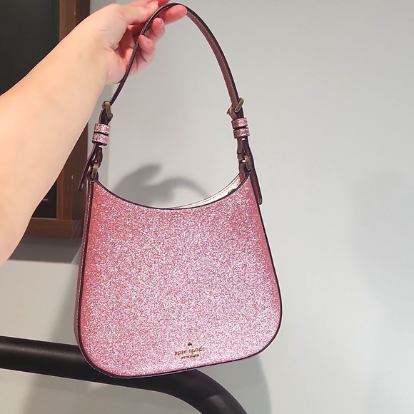 kate spade | Bags | New Kate Spade Glimmer Glitter Link Shoulder Bag ...